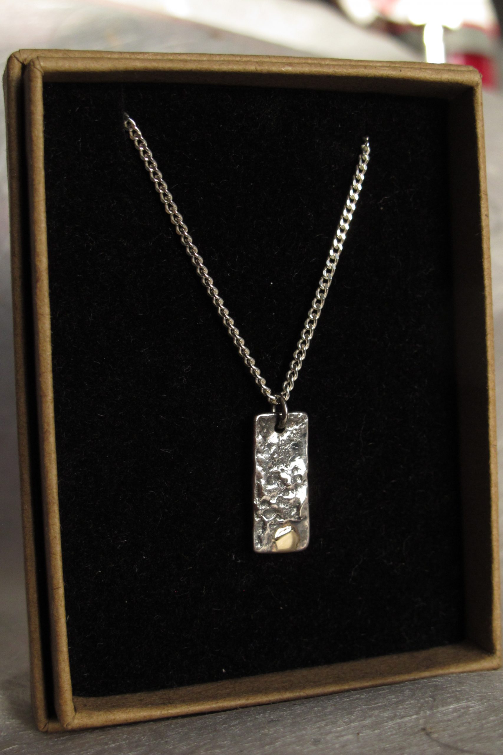 Silver & Gold Mens Necklace - Handmade Jewelry | Maru Jewellery